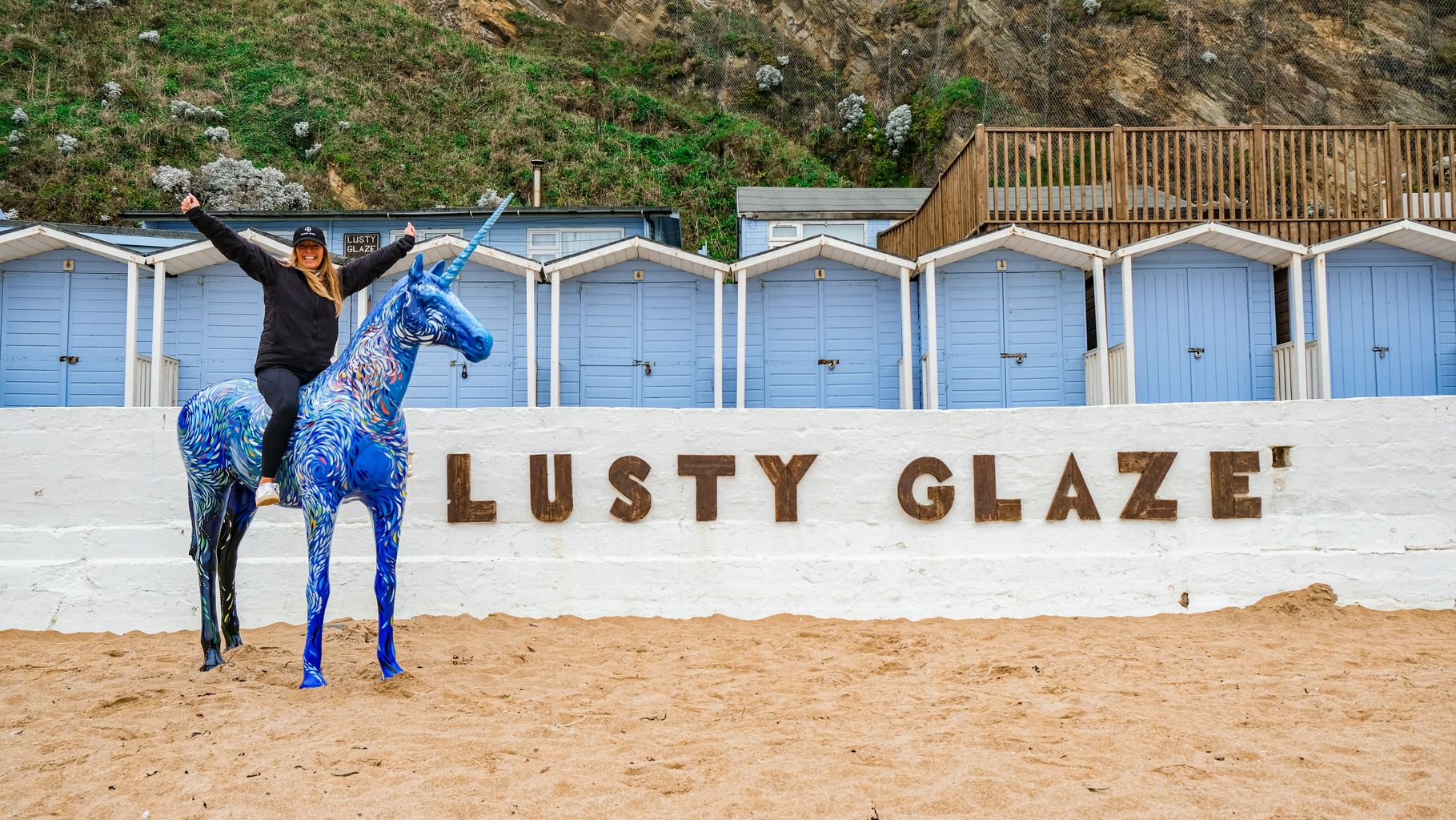 Newquay beach owner’s Leukaemia journey marked by charity unicorn